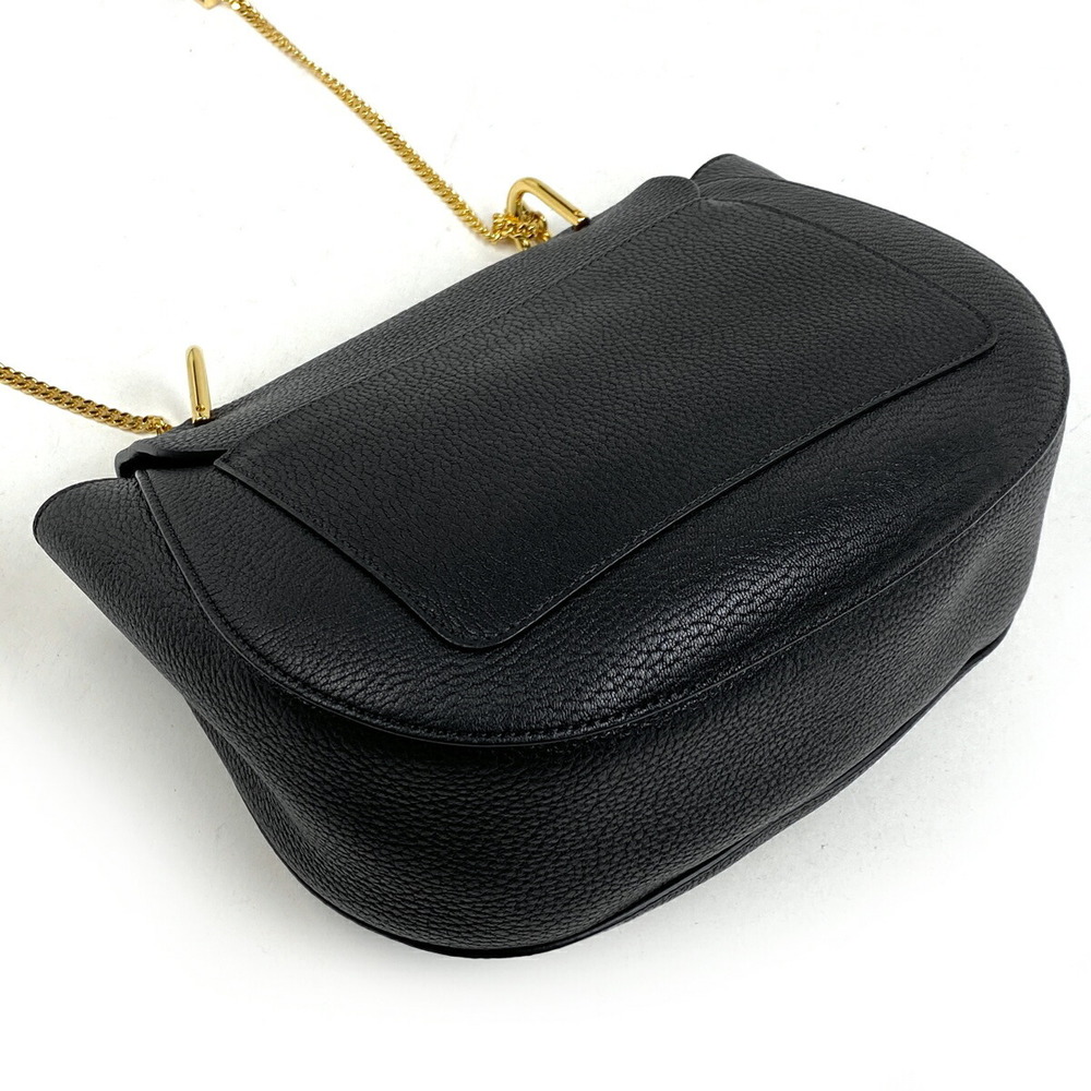 Chloe Bag Drew Black Chain Leather Shoulder - Gem